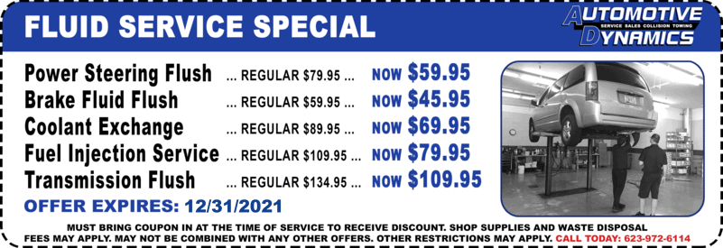Coupons | Auto Repair Sun City | Automotive Dynamics