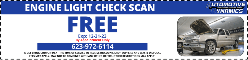 Coupons | Auto Repair Sun City | Automotive Dynamics