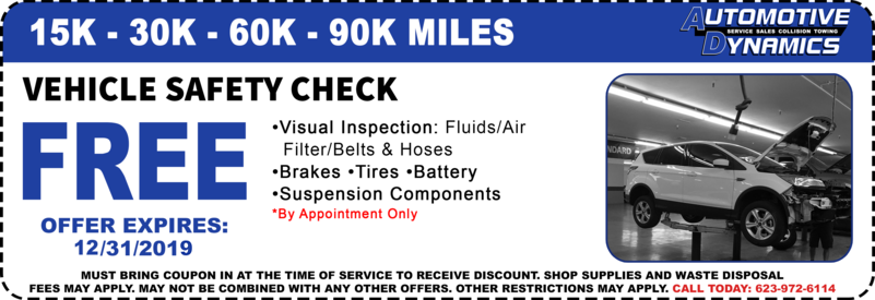 Coupons | Auto Repair Sun City | Automotive Dynamics
